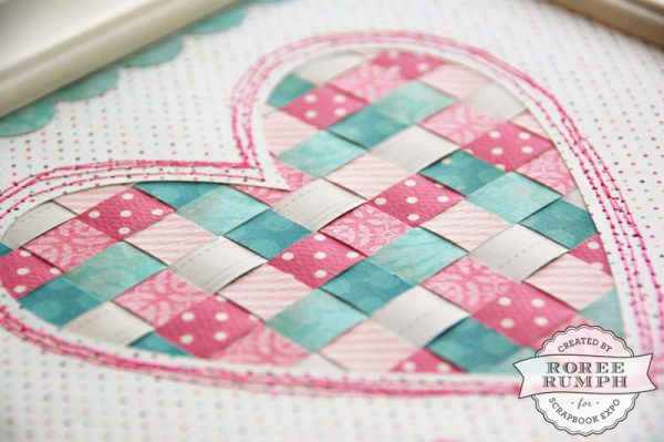 Basketweave Heart Frame – Stamp & Scrapbook EXPO