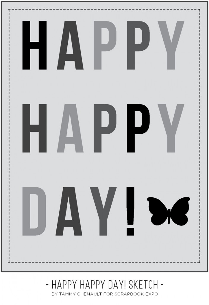 Happy Happy Day! Card and a FREE Cut File – Stamp & Scrapbook EXPO