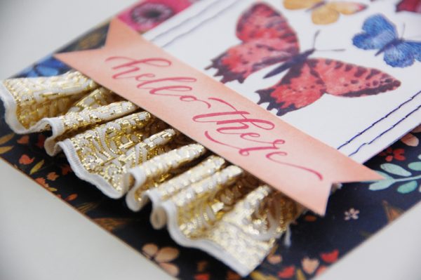 Ruffled Ribbon Border Card – Stamp & Scrapbook EXPO