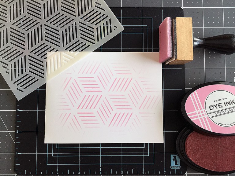 Stenciling Backgrounds - Stamp & Scrapbook EXPO