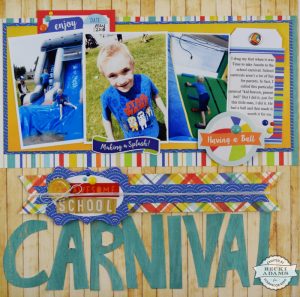 School Carnival Layout and Video Tutorial - Stamp & Scrapbook EXPO