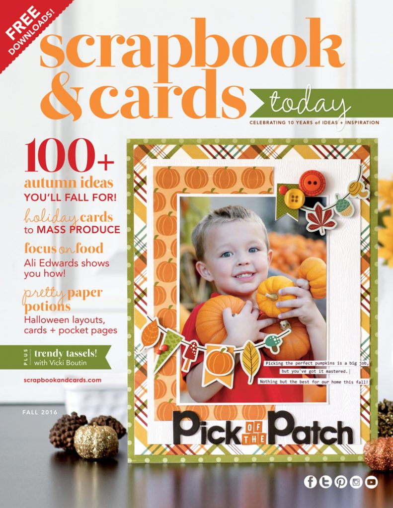 Freebie Friday – Scrapbook & Cards Today Magazine – Fall 2016 – Stamp ...
