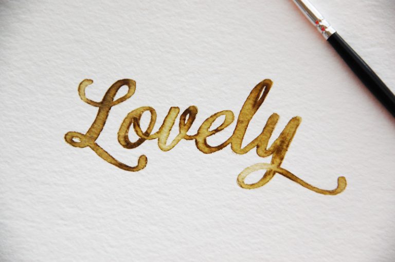 Brush Lettering Card – Stamp & Scrapbook EXPO