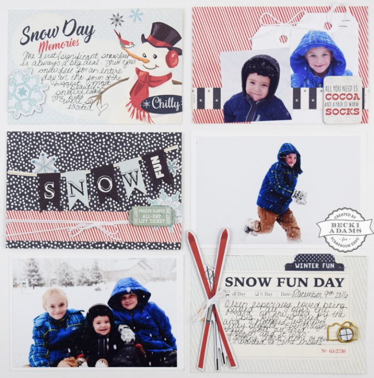 Snow Day Pocket Page Layout – Stamp & Scrapbook EXPO