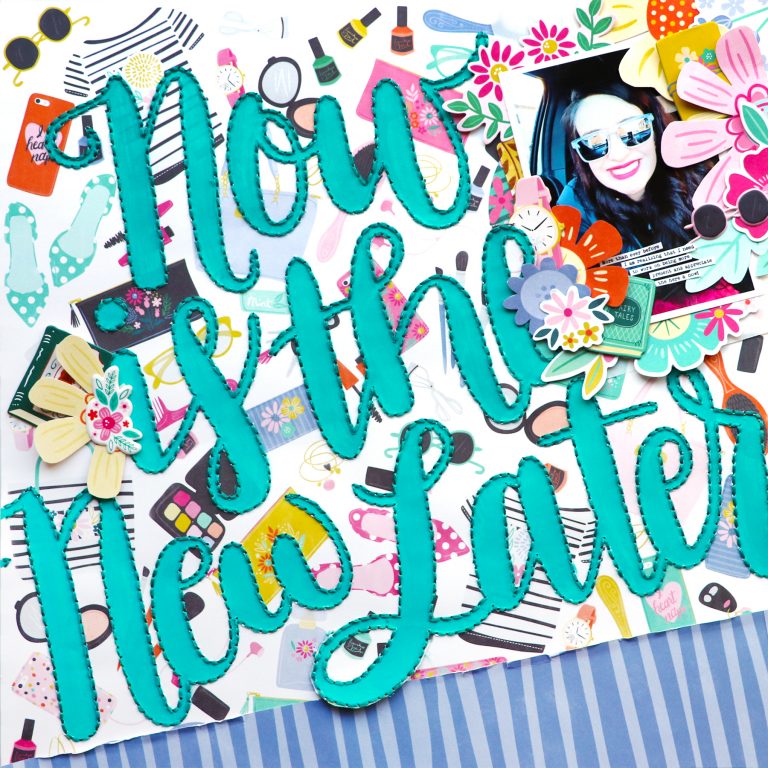 Technique Spotlight with Paige Evans: Big Stitched & Painted Titled ...