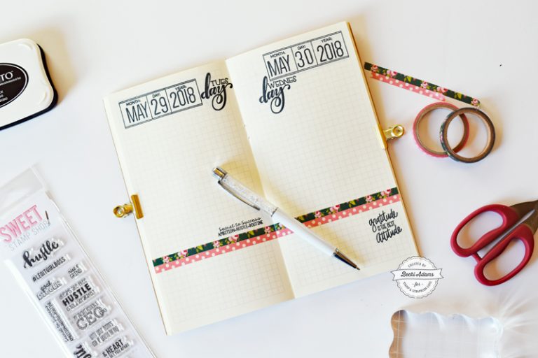Stamping in Traveler’s Notebooks – Stamp & Scrapbook EXPO