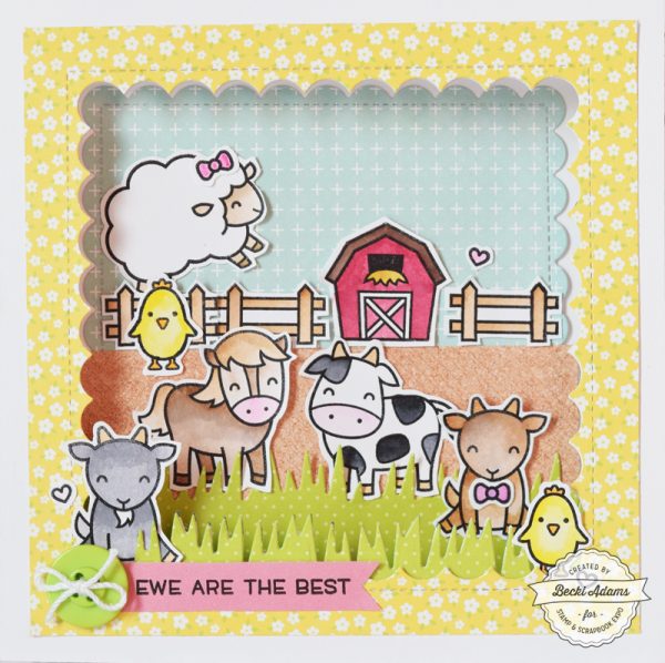 Barnyard Animal Card – Stamp & Scrapbook EXPO