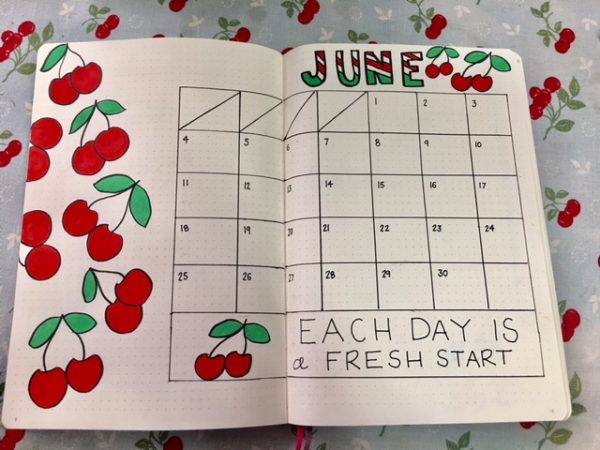 My June Bullet Journal Setup – Stamp & Scrapbook EXPO