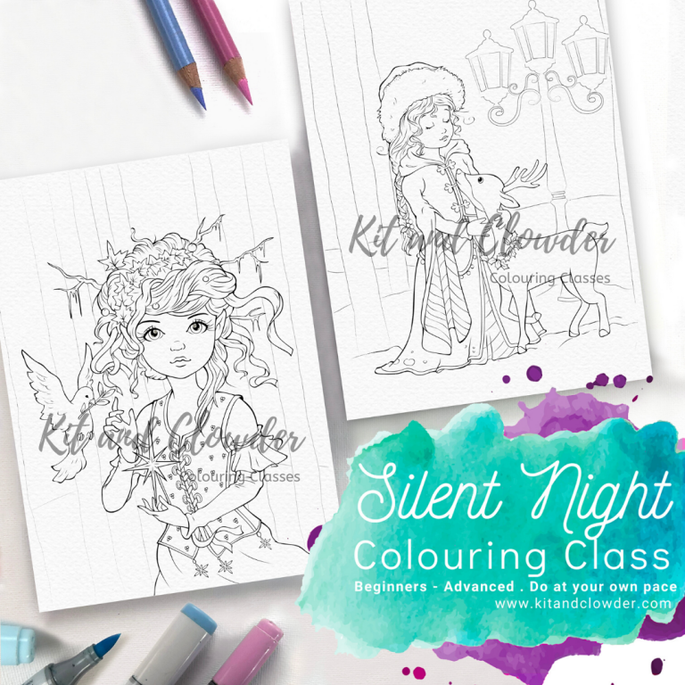 24 Days of Christmas - Day Eleven with Kit & Clowder Online Colouring ...